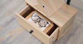 Designová knihovna Marelo 135 cm hnědá/černá
