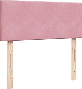 Box spring postel s matrací růžová 120x190 cm samet 3287685