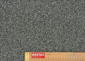 Breno Metrážový koberec PARIS 73 tmavě šedý, šíře 400 cm, Šedá