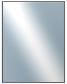 DANTIK - Zarámované zrcadlo - rozměr s rámem cca 70x90 cm z lišty Hliník grafit drás | P269-224 (7269224)