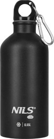 NC3801 ČERNÁ NEREZOVÁ TURISTICKÁ LÁHEV 550ML NILS CAMP