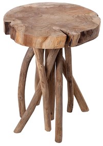 Odkládací stolek Tobaro, 45 cm, teak