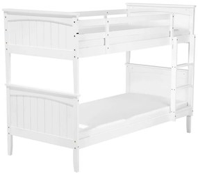 Patrová postel 90 cm RADIN (s roštem) (bílá). 1007443