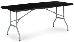 Zahradní cateringový stůl rozkládací 180 cm - černý