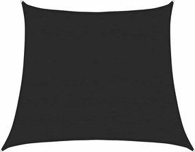 Stínicí plachta 160 g/m² lichoběžník černá 4/5 x 4 m HDPE 311766