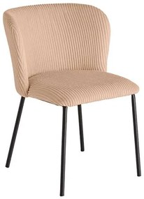 Designová jídelní židle Cholet růžová cord