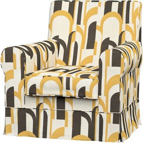 Potah na křeslo IKEA Ektorp Jennylund barva vícebarevná látka pletený vzor, vzorované