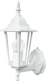 FAN LANT-MILANO/AP1A BCO Venkovní nástěnné svítidlo UP MILANO bílá, 1xE27, IP44, 20,8 x 36 x 17 cm - FANEUROPE
