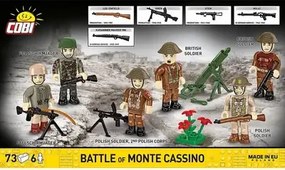 COBI 2063 Bitva o Monte Cassino / Sada figurek / 6 figurek / 73 dílů /