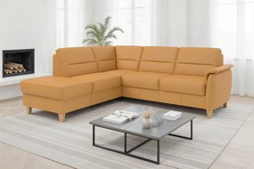 XXXLutz ROHOVÁ SEDAČKA, textil, kůže, curry žlutá Sit & More - Sedací soupravy - 00014403324Z