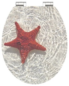 Eisl Sanitär WC prkénko MDF Soft Close Red Starfish High Gloss 80541