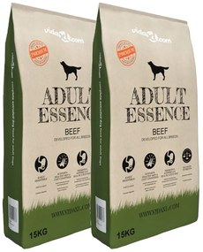 Prémiové suché krmivo pro psy Adult Essence Beef 2 ks 30 kg
