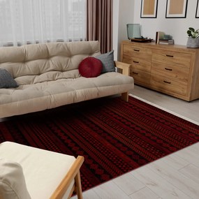 Dywany Łuszczów, Kusový koberec Orient 5132 vínový, 100x200, červená, kancelář