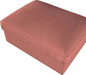 Potah na podnožku Kivik barva hnědá látka pletený vzor