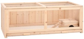 Klec pro křečky 104 x 52 x 38 cm masivní jedlové dřevo 172383