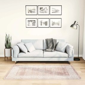Koberec pratelný 80 x 150 cm béžový 337940