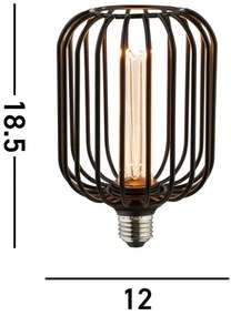 Searchlight 26005BK - LED Dekorační žárovka GLOBE E27/4,5W/230V 2700K