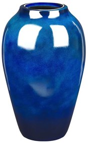 Pálená hlína Váza na květiny 37 Modrá OCANA Beliani