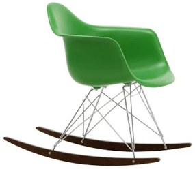 Eames Plastic Armchair RAR chrom zelená tmavý javor Vitra