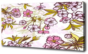 Wallmuralia Foto obraz na plátně do obýváku Květy višně 100x50