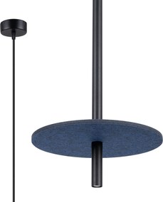 Sollux Lighting Závěsná lampa FELTRO 1 černá/tmavě modrá