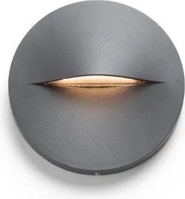 RED R13933 Přisazené venkovní svítidlo BOBO R nástěnná antracitová 230V LED 3W IP65 3000K - RED - DESIGN RENDL