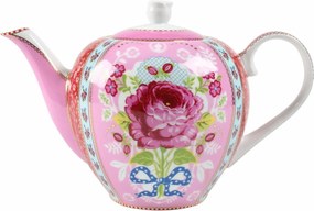 Pip Studio Floral čajová konvice růžova 1600ml
