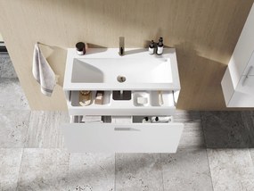 Ravak Clear 80 x 38 cm XJJ01180000 umyvadlo bez přepadu s otvorem