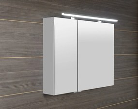 Sapho Sapho, MIRRÓ galerka s LED osvětlením, 100x70x16cm, bílá, MC100-0030