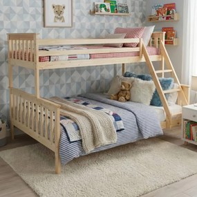 Patrová rozložitelná postel 90/140x200, přírodní, LUINI Kondela 0000235839