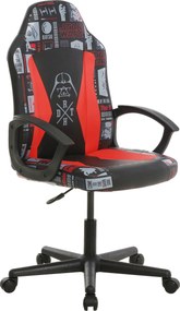 XXXLutz HERNÍ ŽIDLE, vzhled kůže, červená, černá Star Wars - Online Only kancelářské židle - 001206002001