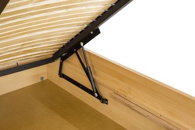 Drewmax LK112 BOX 160x200 cm dřevěná postel masiv buk dvojlůžko