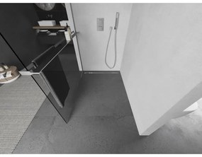 Mexen Kioto+ L, sprchová zástěna Walk-In s poličkou a věšákem 55 x 200 cm, 8mm čiré sklo, chromový profil, 800-055-123-01-00