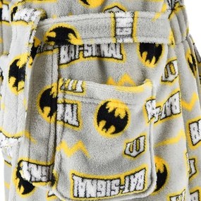 Dětský / chlapecký coral fleece župan s kapucí Batman, EU 104 Šedá