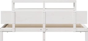 Rám postele s čelem bez matrace bílý 200x200 cm 3306095