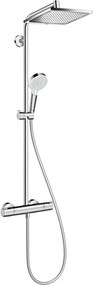 Hansgrohe Crometta E - Showerpipe 240 1jet EcoSmart 9 l/min s termostatem, chrom, HAN-27281000
