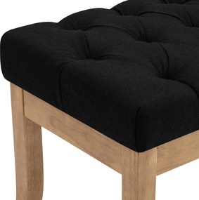 Lavice Ramses látka světlý antik 150 cm – černá