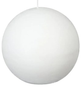 Svíčka koule CANDLE BALL VANILLA 7,5 cm bílá