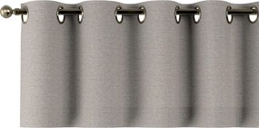 Krátký závěs na kroužcích barva šedá látka pletený vzor