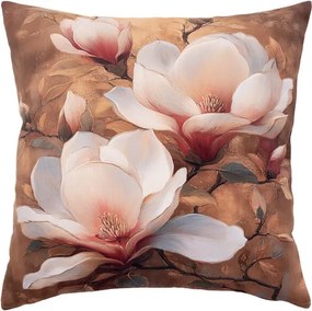 SCANquilt povlak ART VELVET magnolie písková 45 x 45 cm