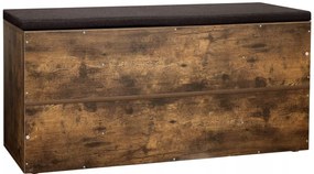 Vasagle Botník se sedací lavicí,1104x48x30cm,hnědá,dřevo