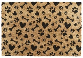 Rohožka z kokosového vlákna 60x90 cm Paws and Bones – Artsy Doormats