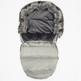 Zimní fusak New Baby Lux Fleece grey Barva: Šedá