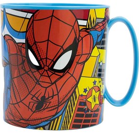 COLZANI hrníček s uchem Spiderman 350 ml modrá