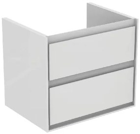 Ideal Standard Connect Air - Skříňka pod umyvadlo, 600x440x517 mm, lesklá bílá/bílá mat E0818B2