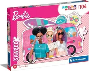 Clementoni Obrysové PUZZLE Barbie na výletě / 104 dílků / od 6 let