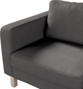 Potah na pohovku IKEA  Karlstad 2-místná, nerozkládací, krátký barva šedá látka pletený vzor