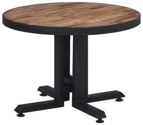 Konferenční stolek kulatý Ø 55 x 40 cm masivní recyklovaný teak - Default Title