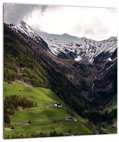 Obraz - Údolí pod horami (30x30 cm)
