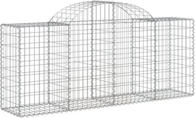 Klenuté gabionové koše 30ks 200x50x80/100 cm pozinkované železo 3146316